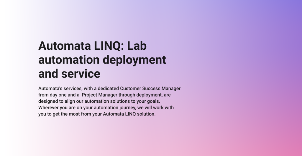 Lab automation solutions - Automata